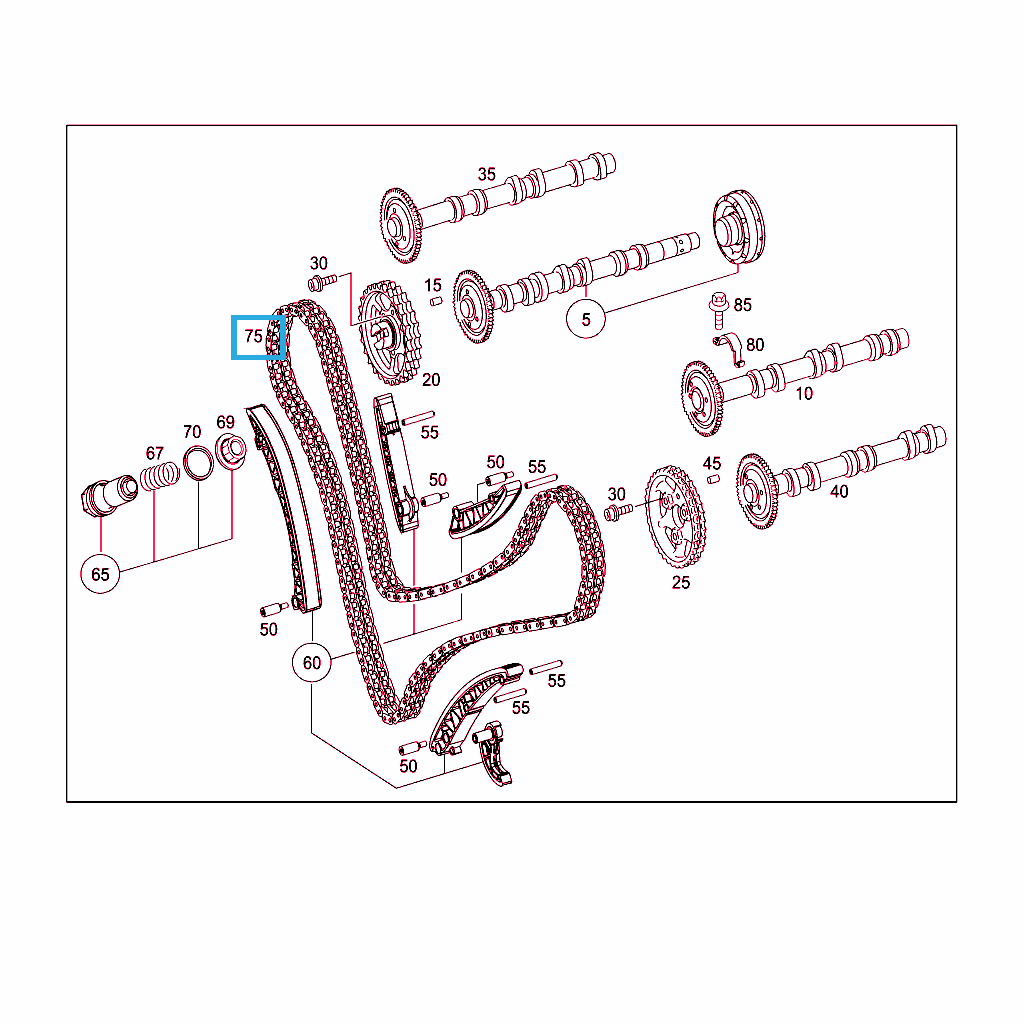 Ремни (цепи) ГРМ Мерседес GLS-klasse