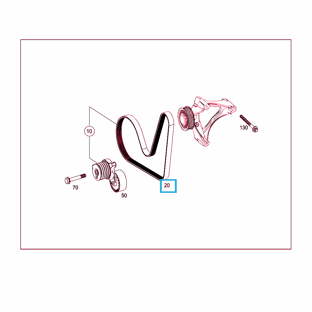 Ремни генератора Мерседес