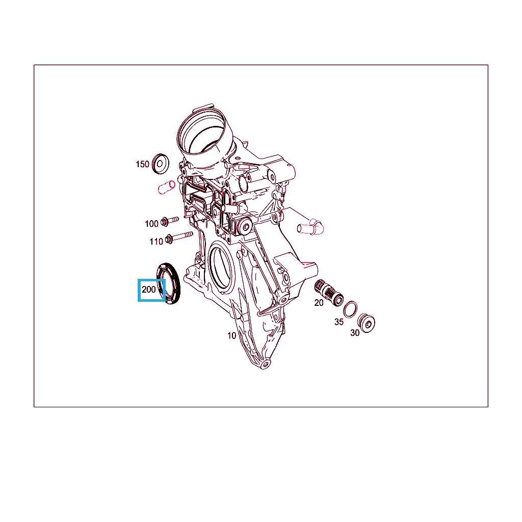 Сальники коленвала Мерседес