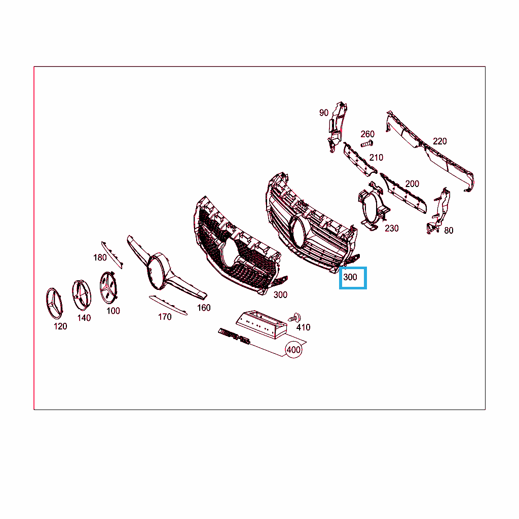 Решетки радиатора Мерседес CLA-klasse AMG