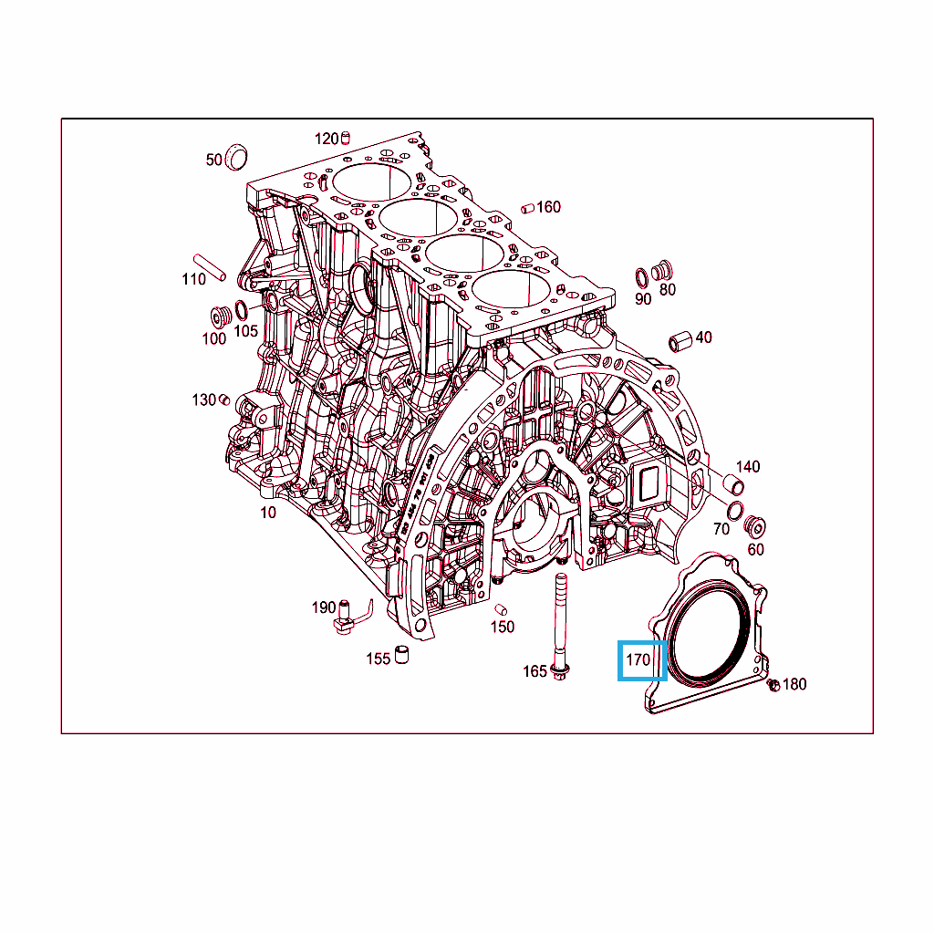 Сальники коленвала Мерседес