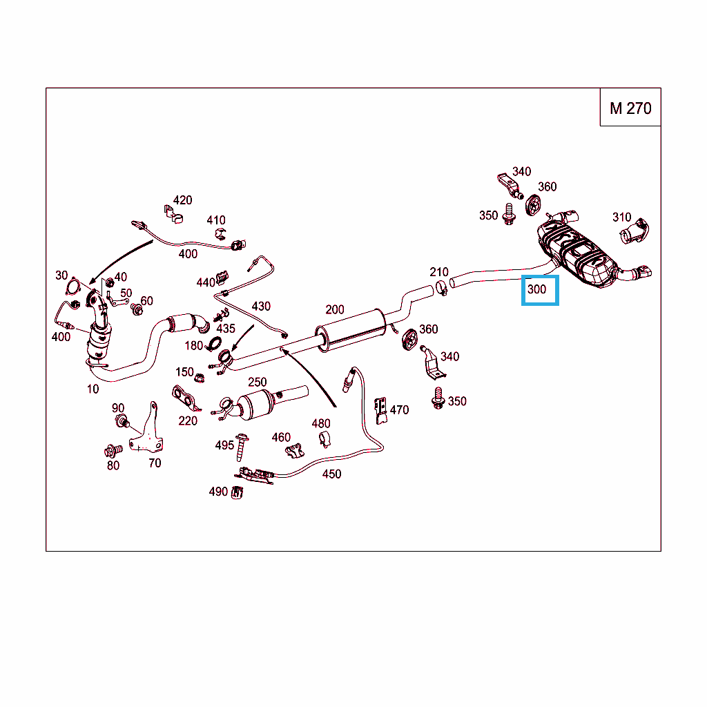 Глушители Мерседес GLA-klasse