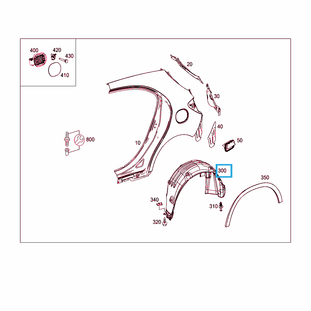 Подкрылки Мерседес GLA 250 2.0/211 7AMT 5D AWD 4MATIC