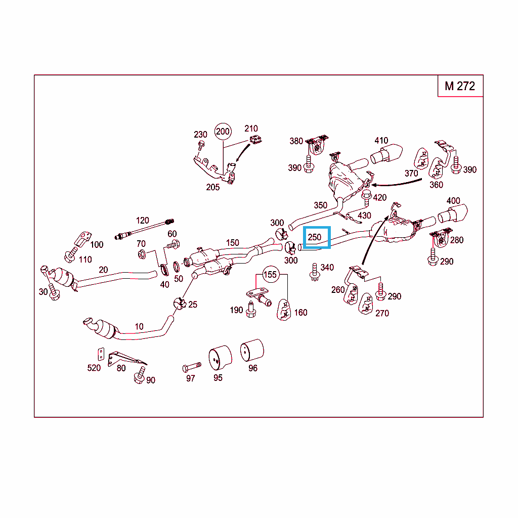 Глушители Мерседес M-klasse