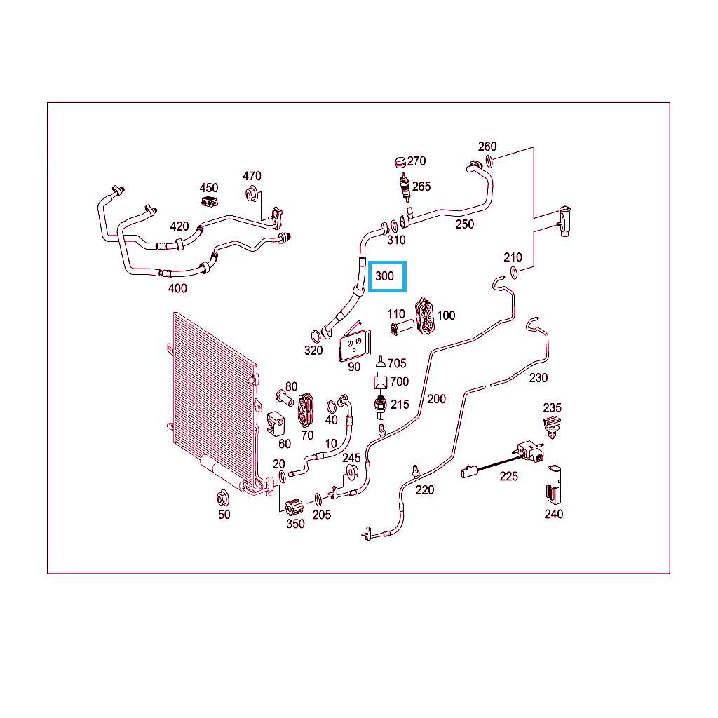 Трубки и шланги Мерседес GL-klasse