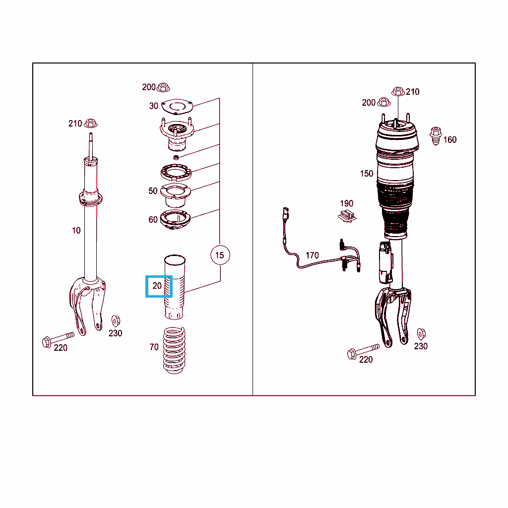 Пыльники Мерседес GLE Coupe C292