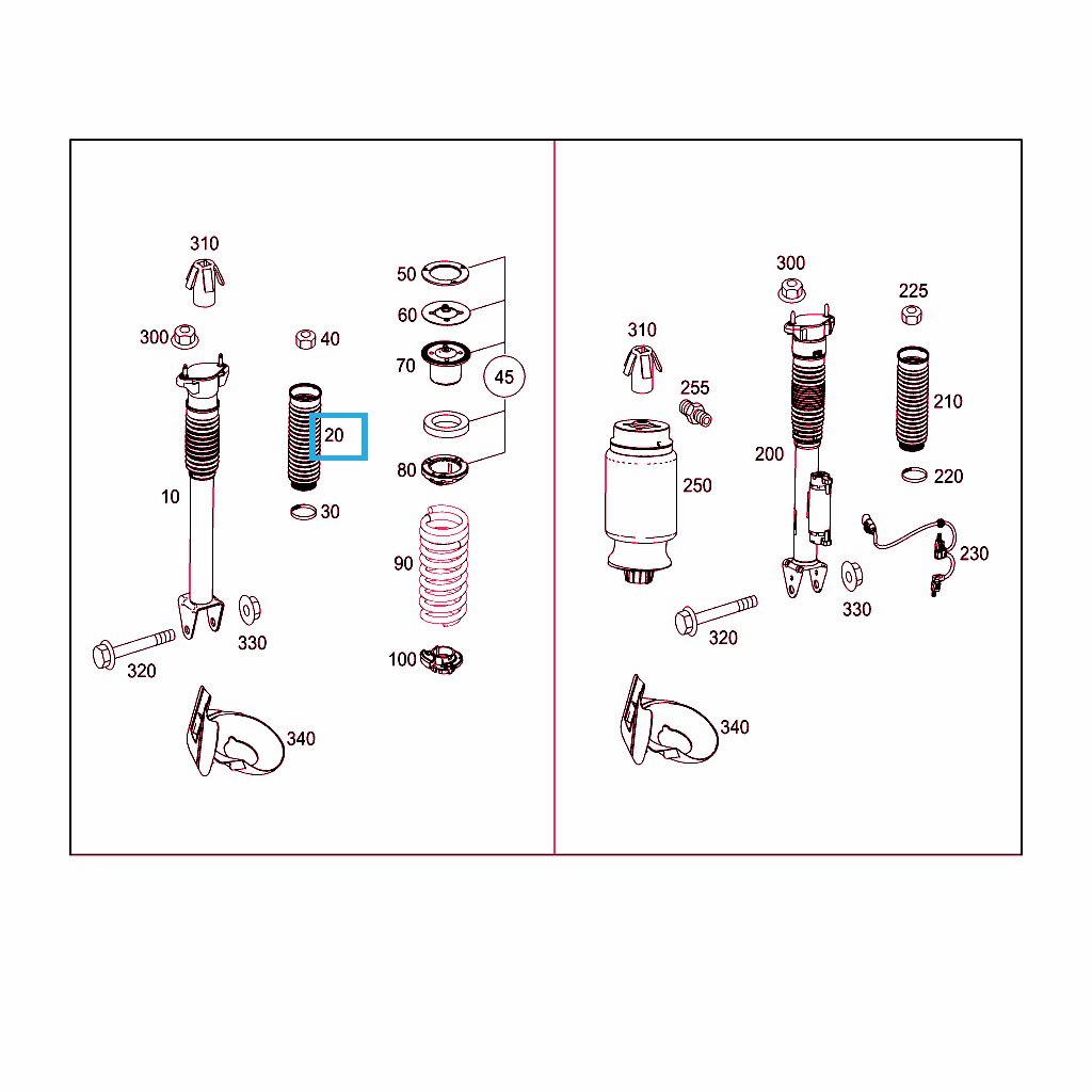 Пыльники Мерседес GLE Coupe C292