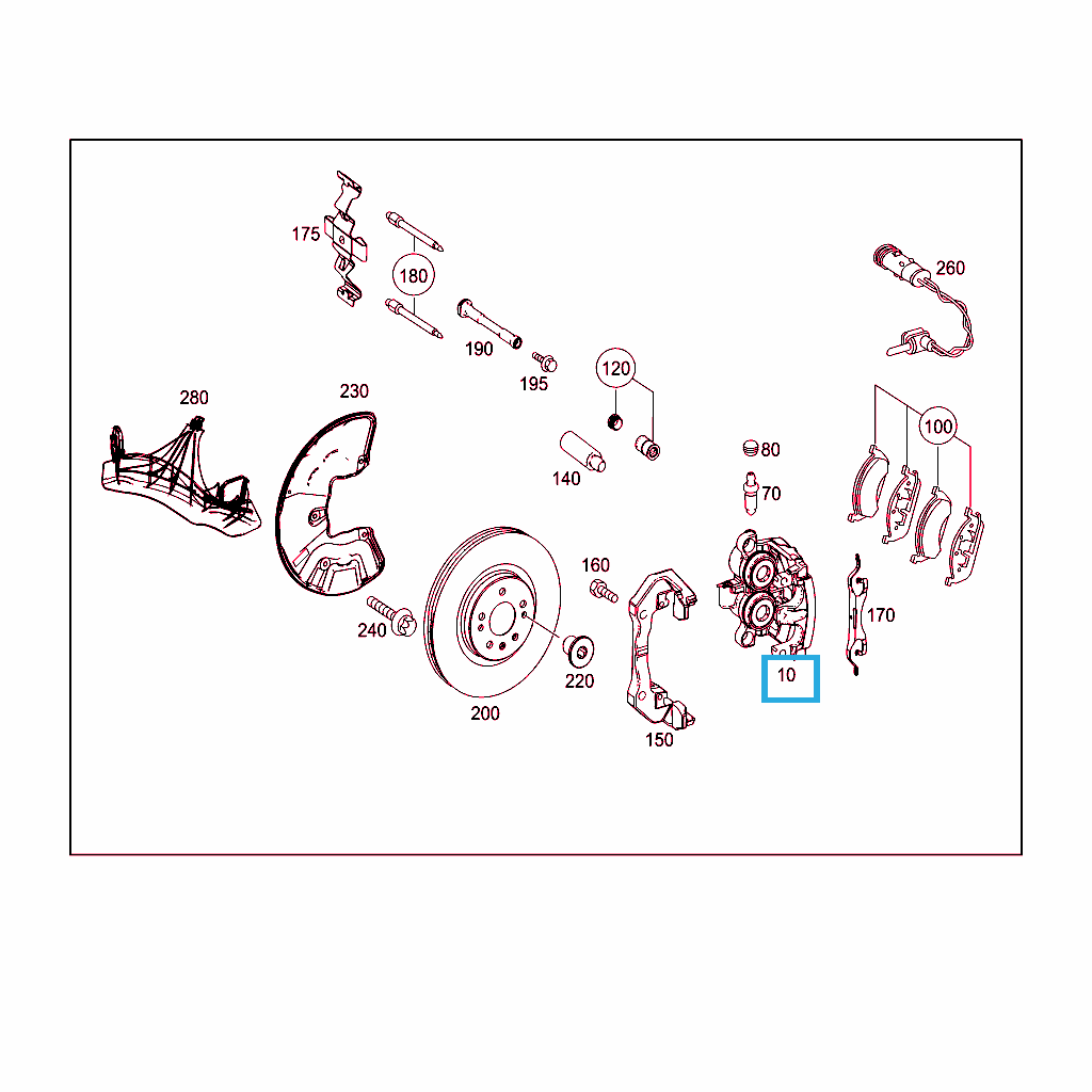 Тормозные суппорты Мерседес GLE
