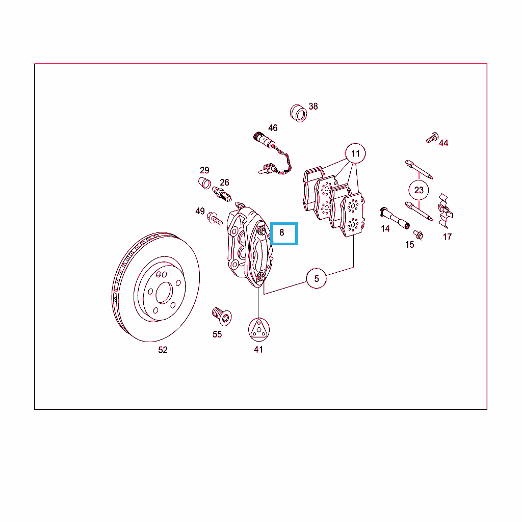 Тормозные суппорты Мерседес GLE Coupe AMG