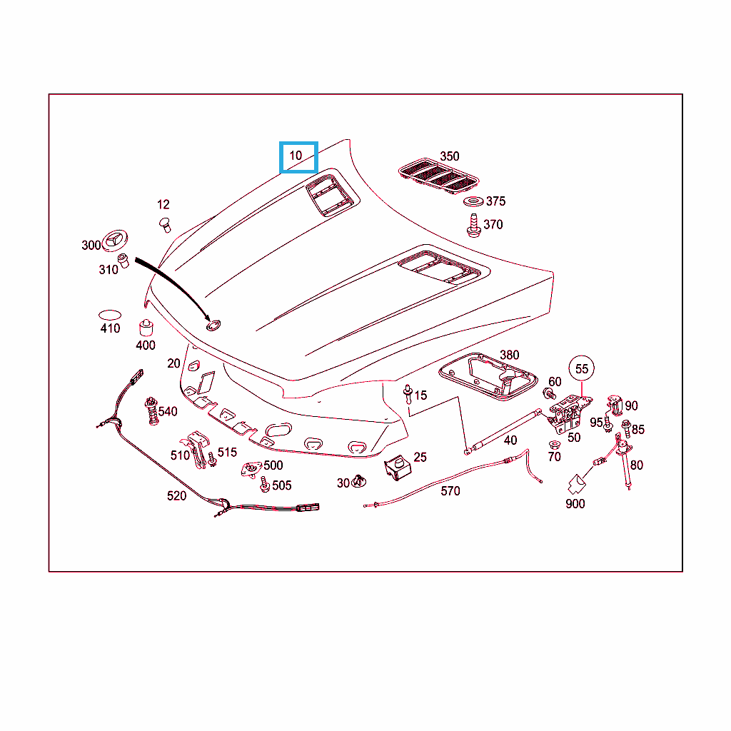 Запчасти кузова Мерседес GL-klasse