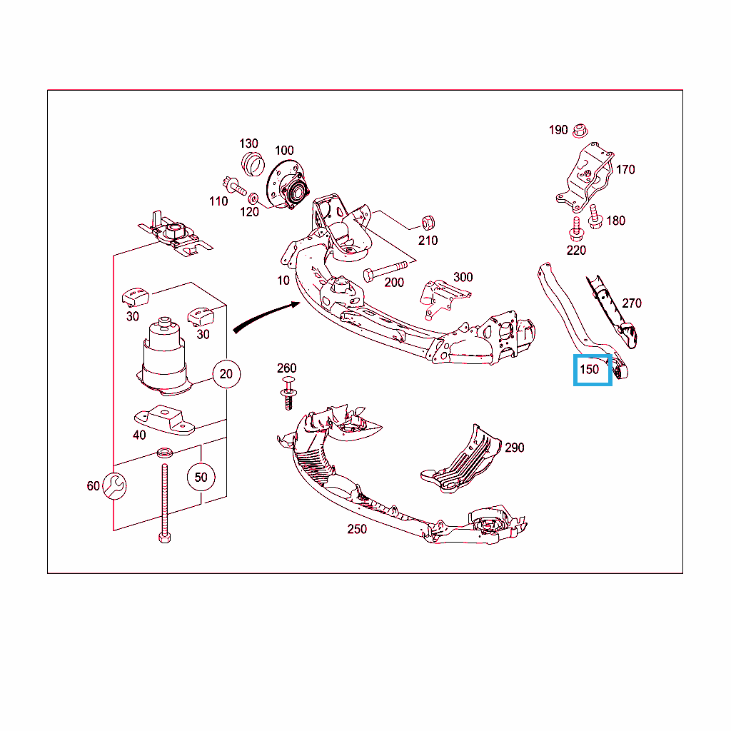 Рычаги Мерседес A-klasse