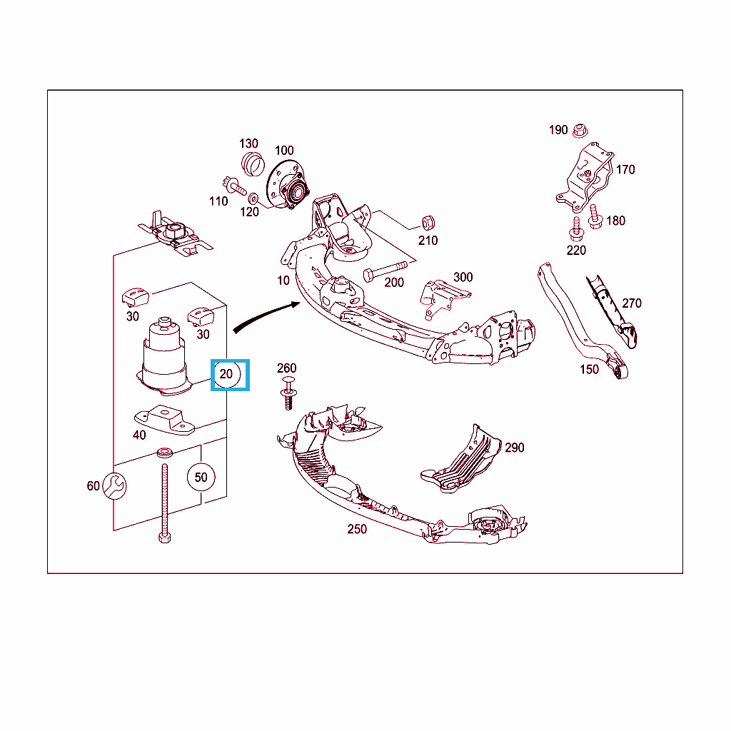 Сайлентблоки Мерседес