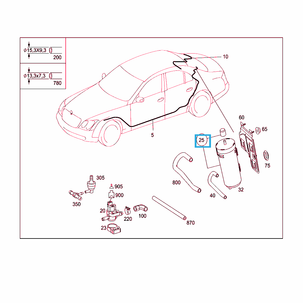 Фильтры топливные Мерседес