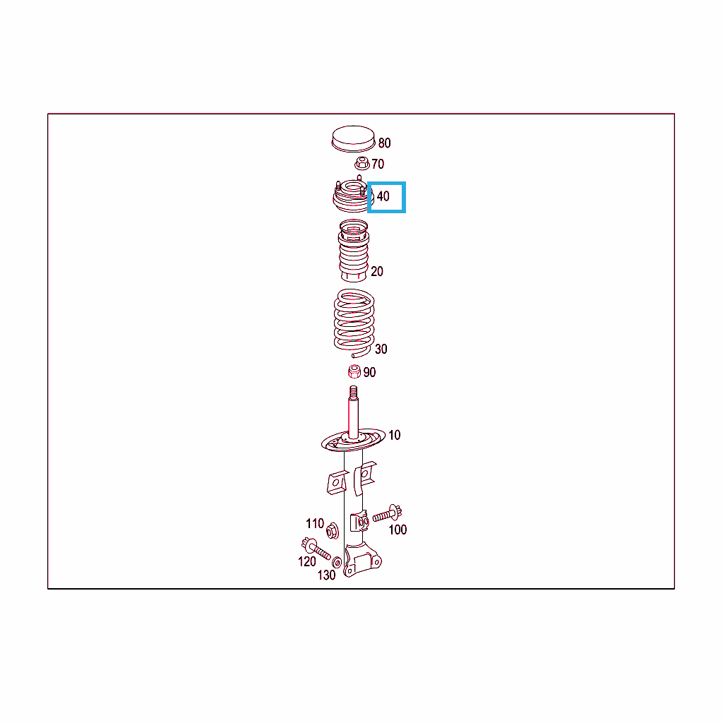 Опоры амортизаторов Мерседес SLK-klasse