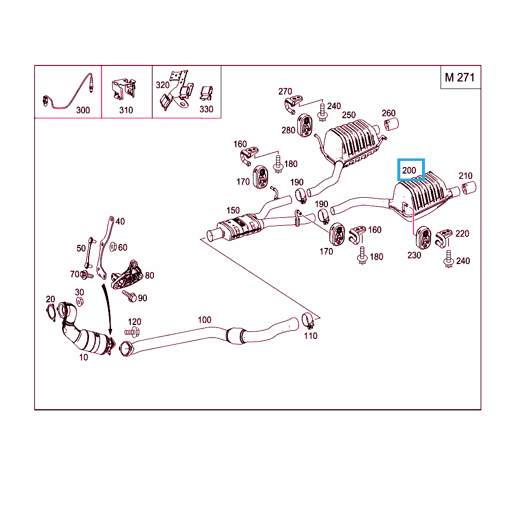 Глушители Мерседес SLK-klasse