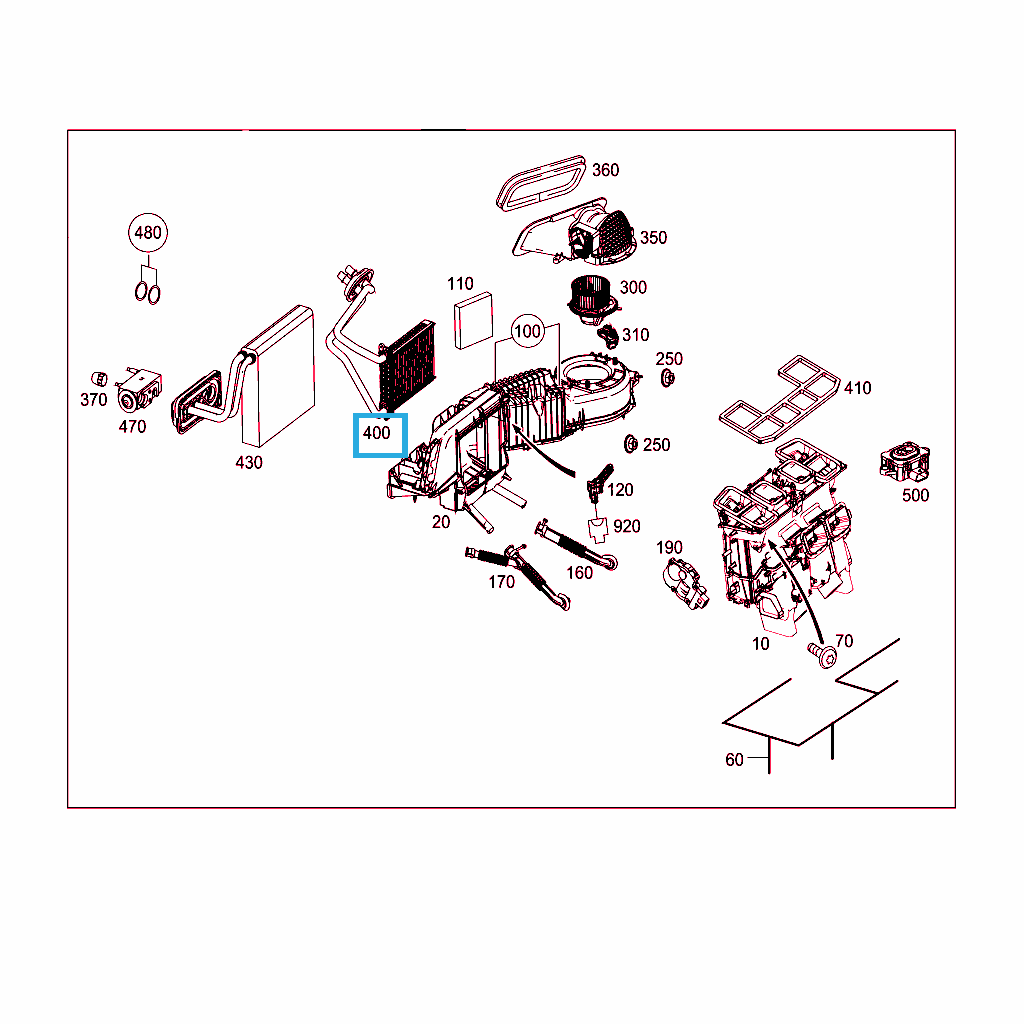 Радиаторы печки Мерседес