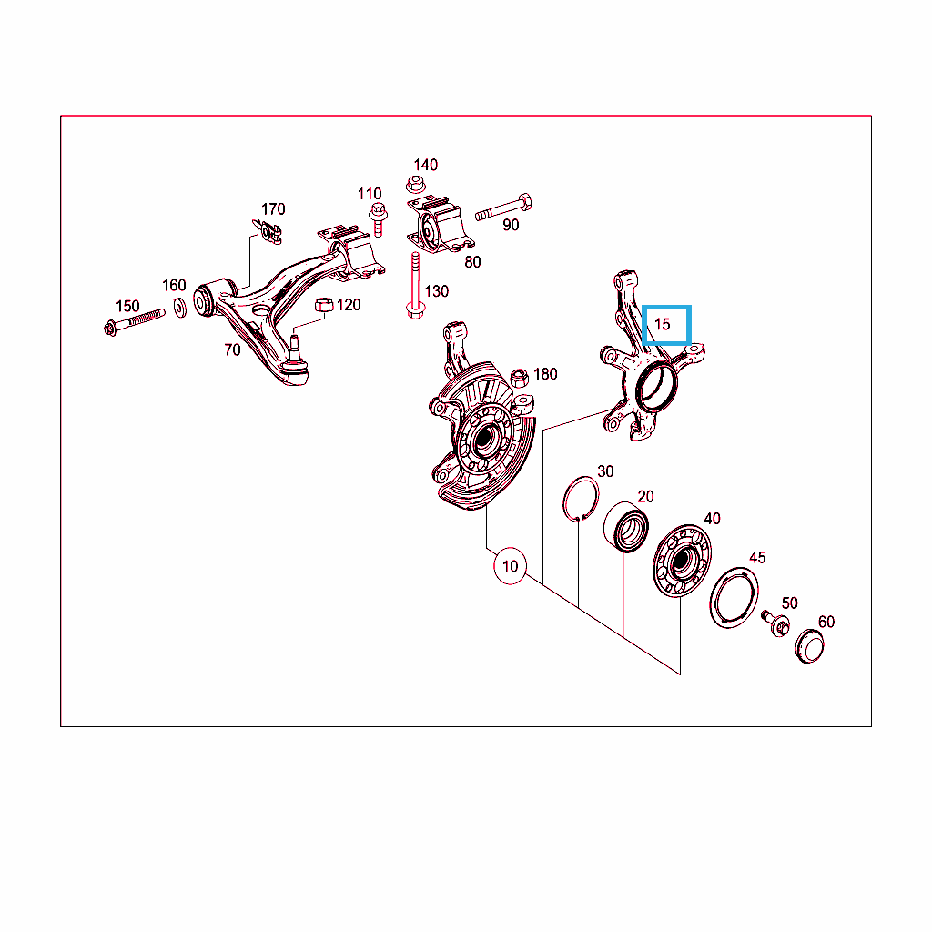 Рычаги Мерседес GLA-klasse AMG