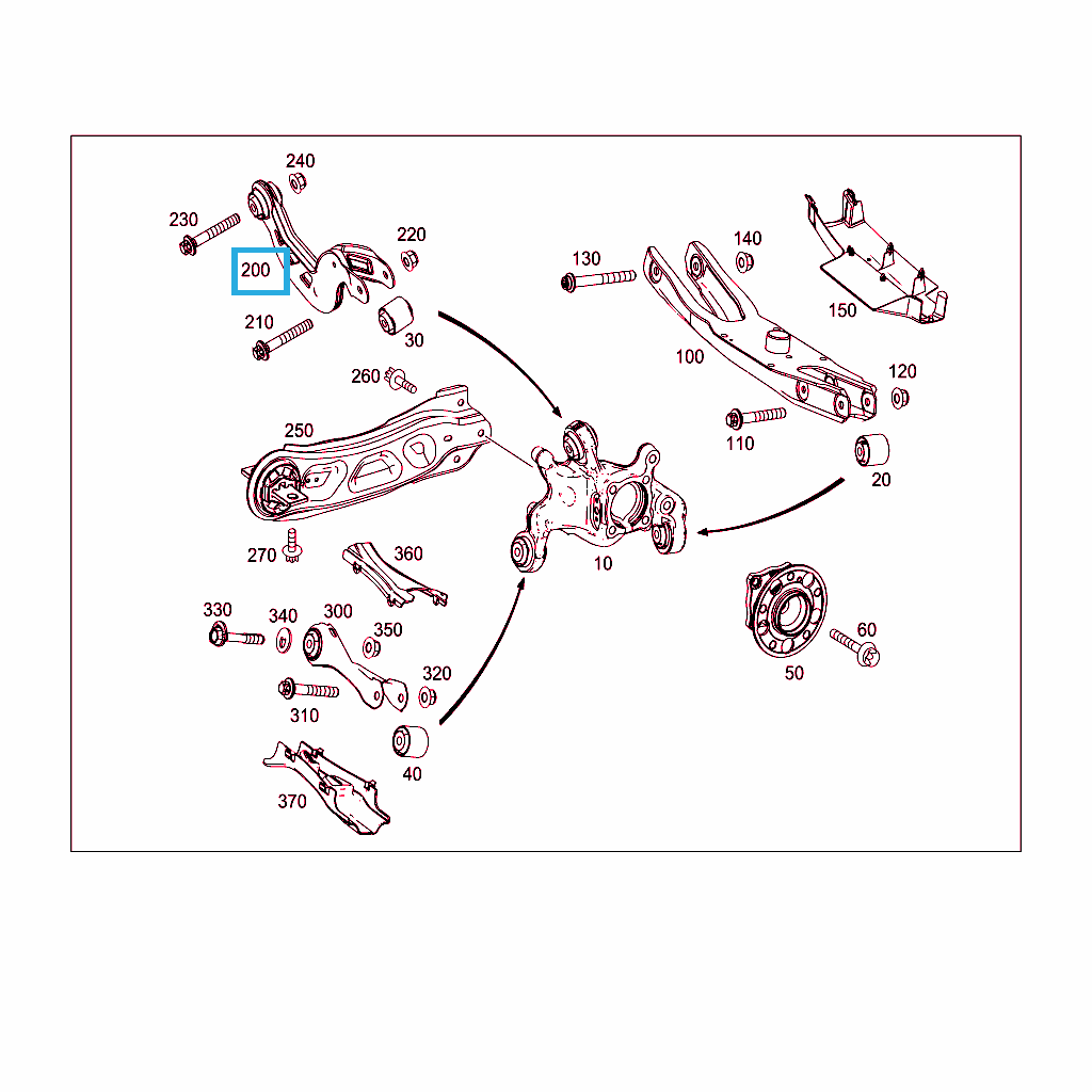 Рычаги Мерседес GLA-klasse AMG