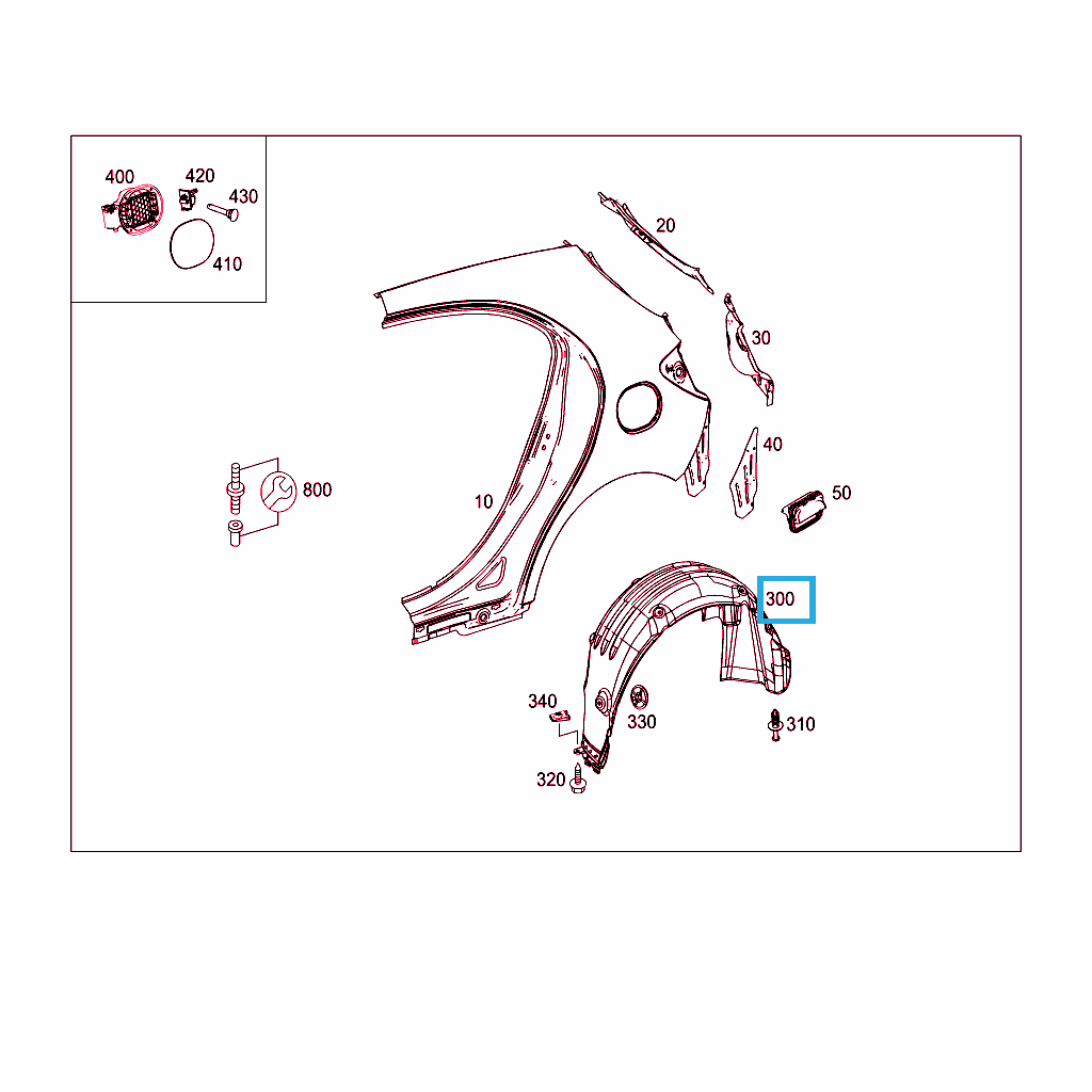 Подкрылки Мерседес