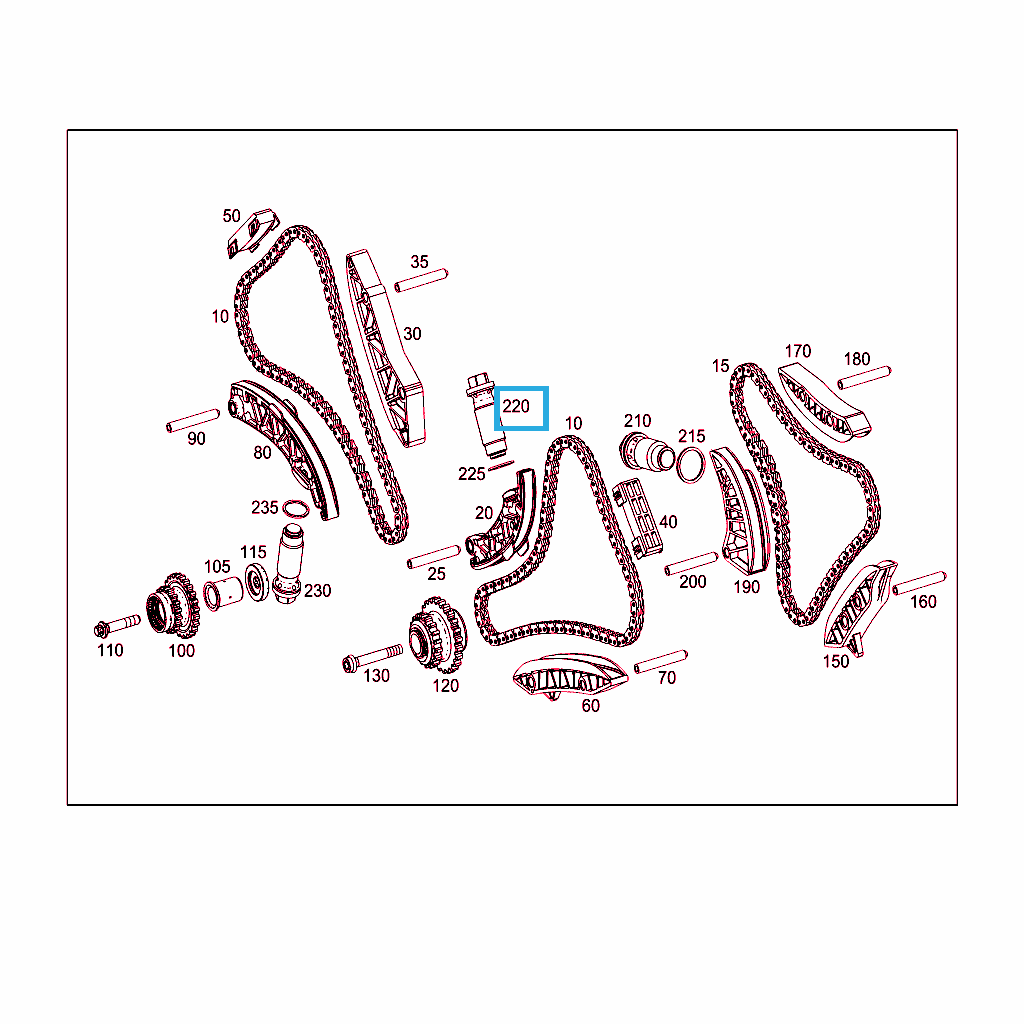 Ремни (цепи) ГРМ Мерседес C-klasse AMG