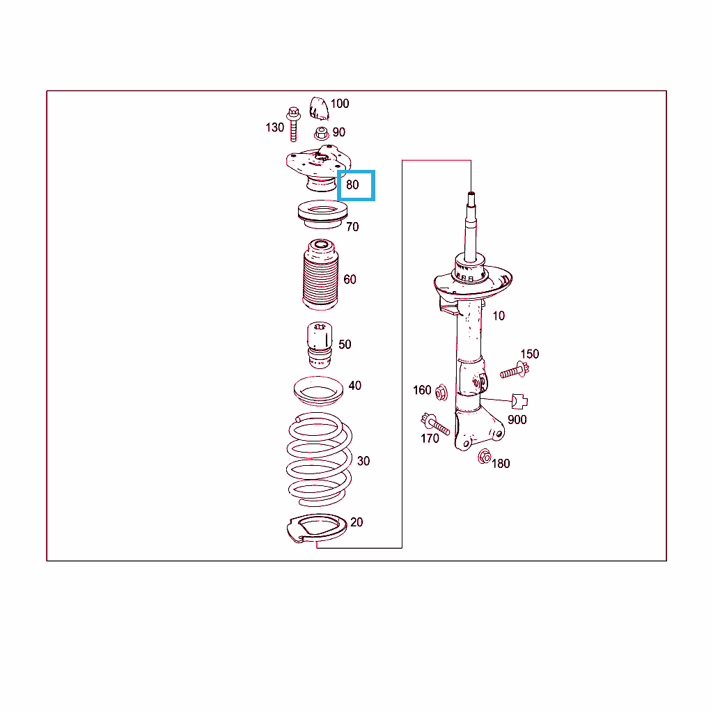 Опоры амортизаторов Мерседес