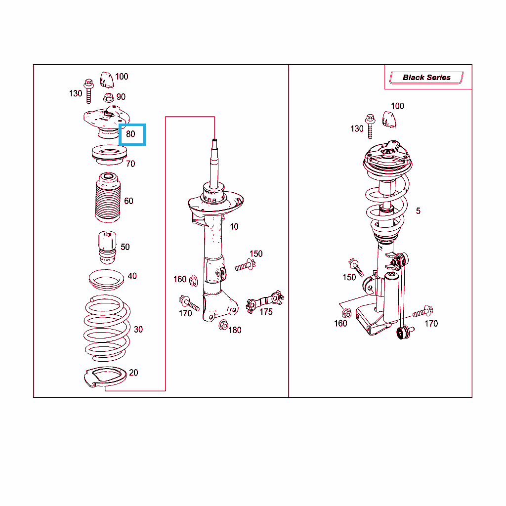 Опоры амортизаторов Мерседес