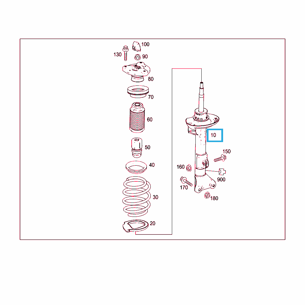 Амортизаторы Мерседес C-klasse AMG