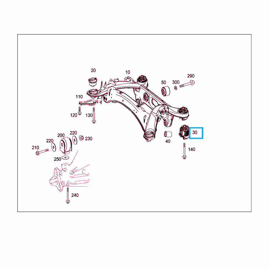 Сайлентблоки Мерседес GLK-klasse X204