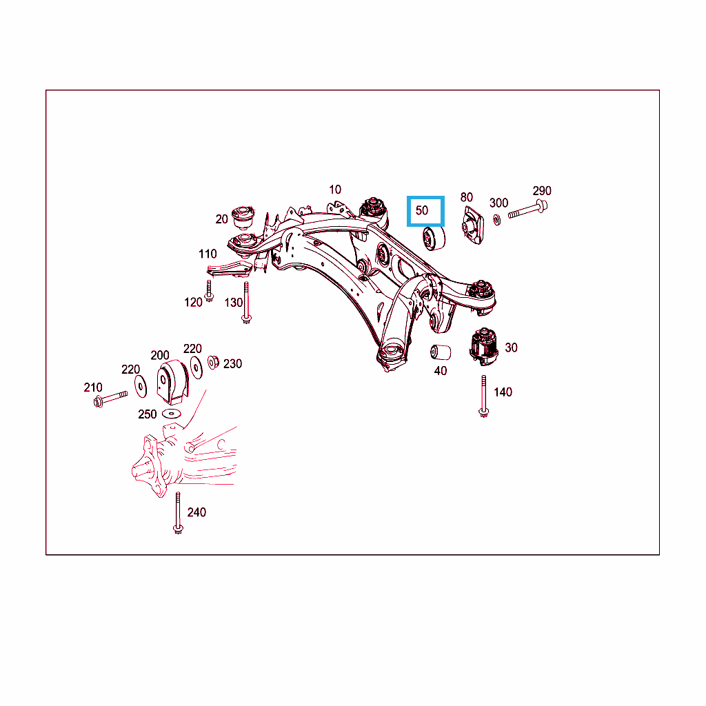 Сайлентблоки Мерседес GLK-klasse X204