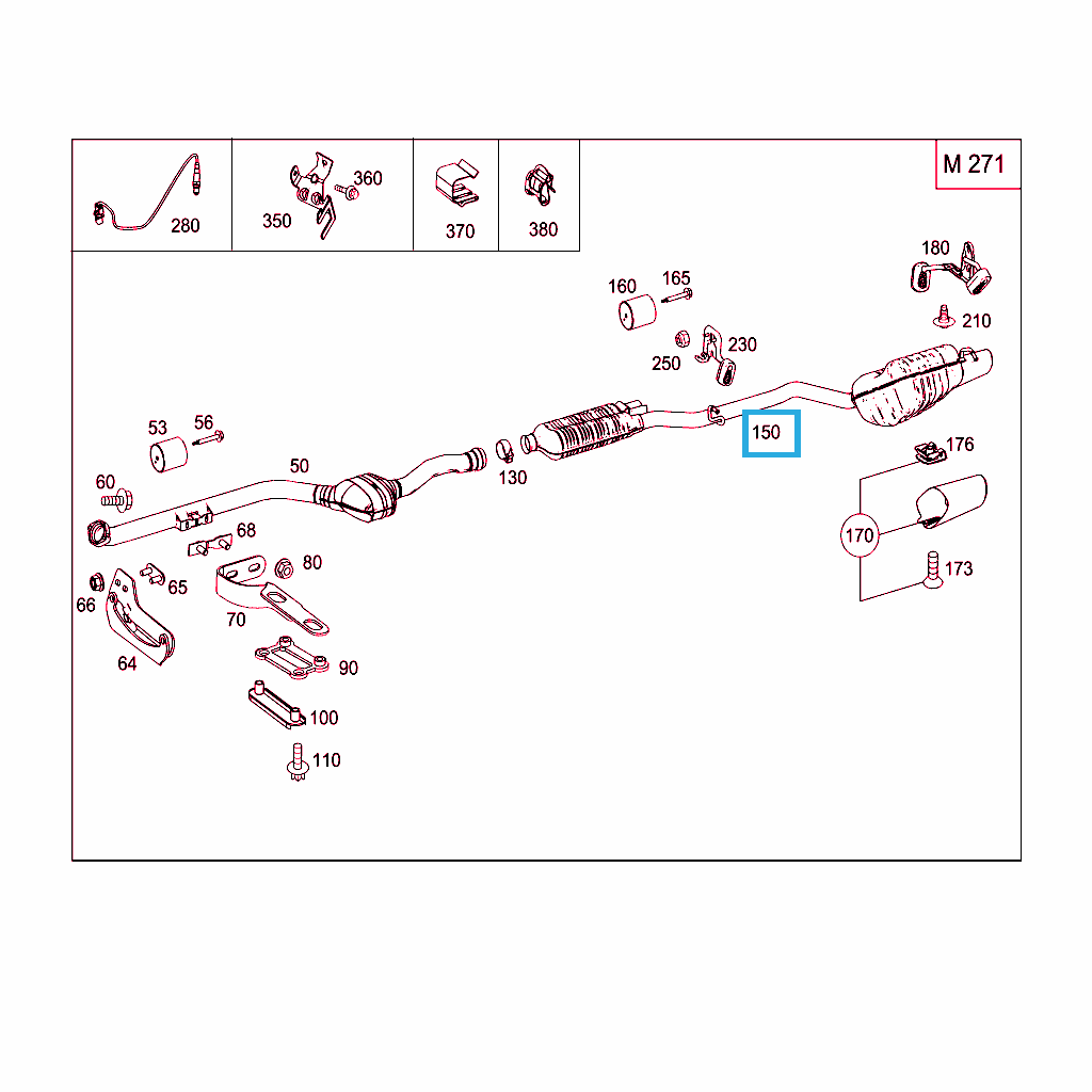 Глушители Мерседес C-klasse