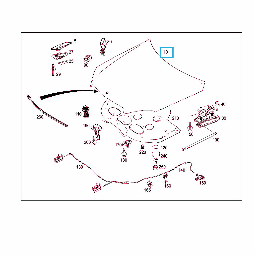 Капот Мерседес