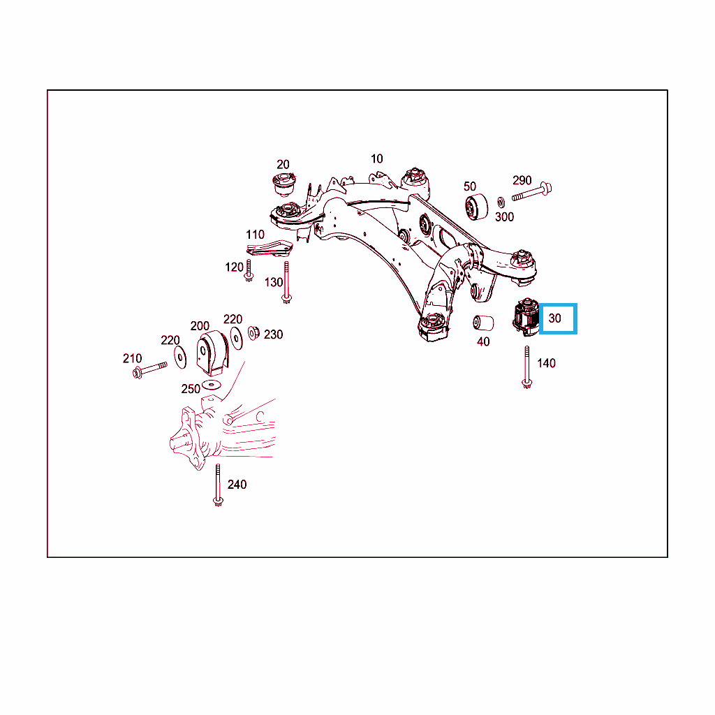 Сайлентблоки Мерседес C-klasse