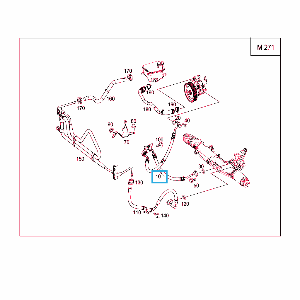Трубки и шланги Мерседес E-klasse