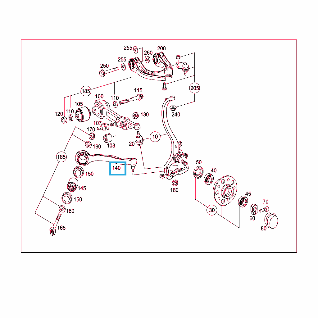 Рычаги Мерседес CLS-klasse AMG