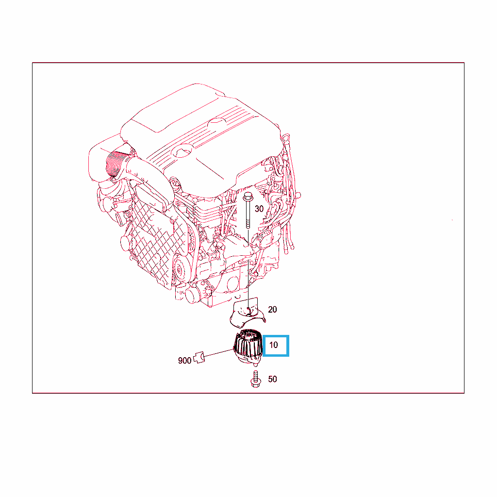 Опоры ДВС Мерседес