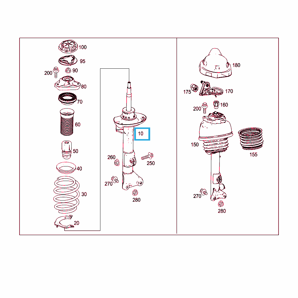 Амортизаторы Мерседес E-klasse AMG W212, S212
