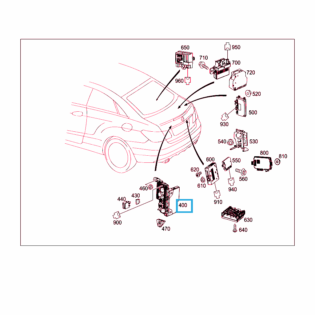 Блоки предохранителей Мерседес E-klasse