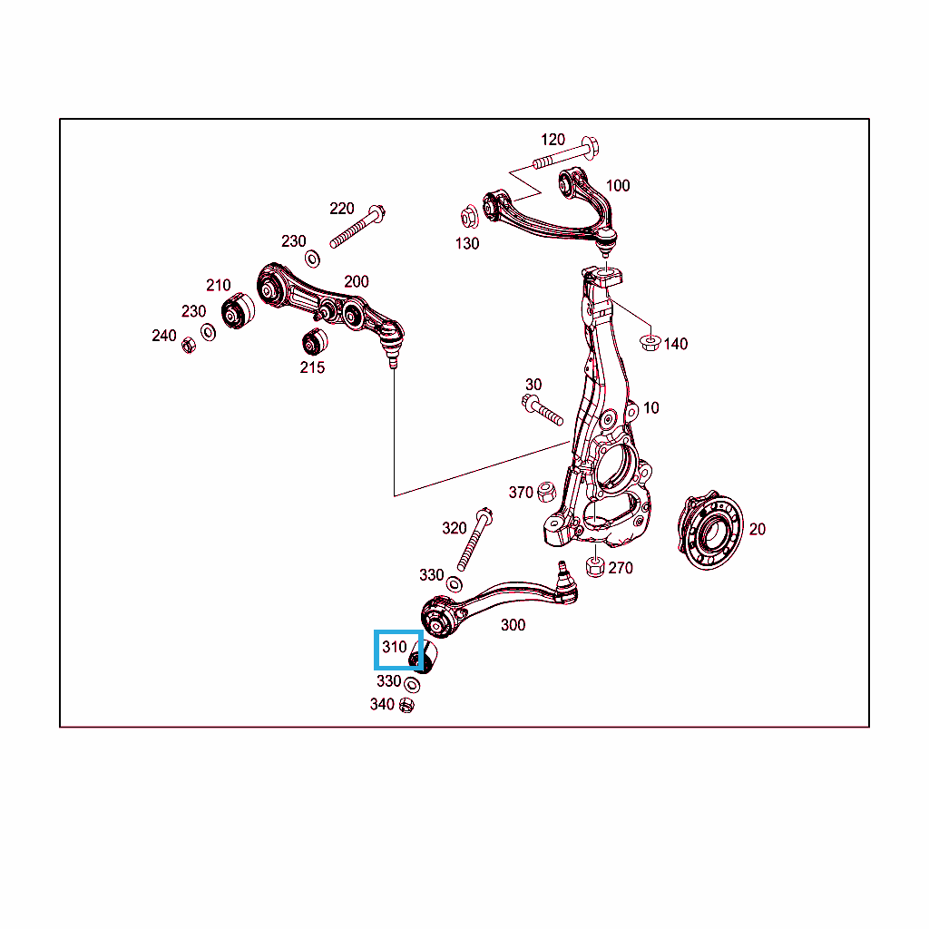 Сайлентблоки Мерседес E-klasse
