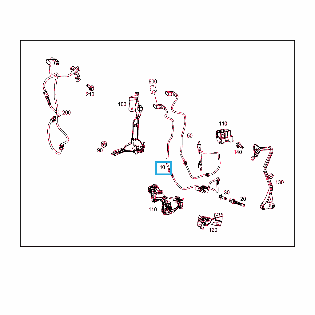 Датчики АБС Мерседес E-klasse