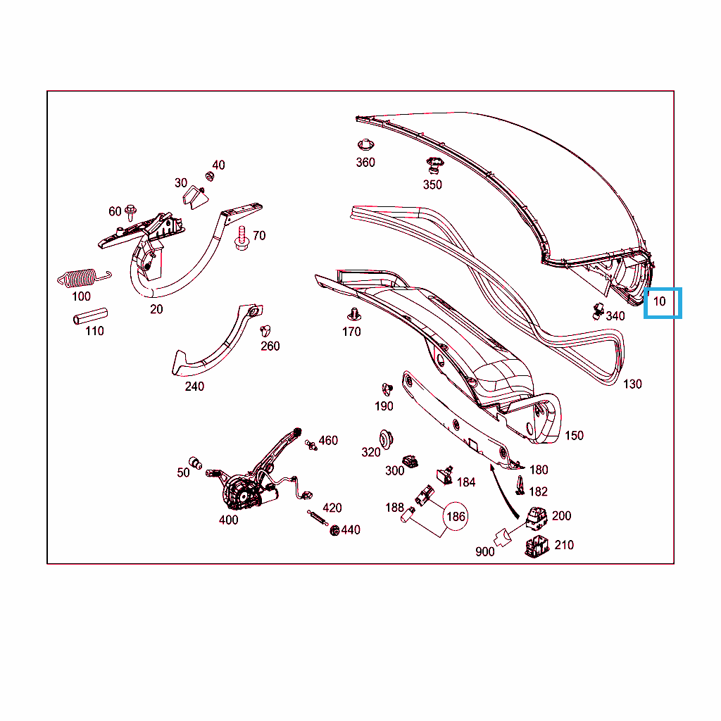 Крышки багажника Мерседес