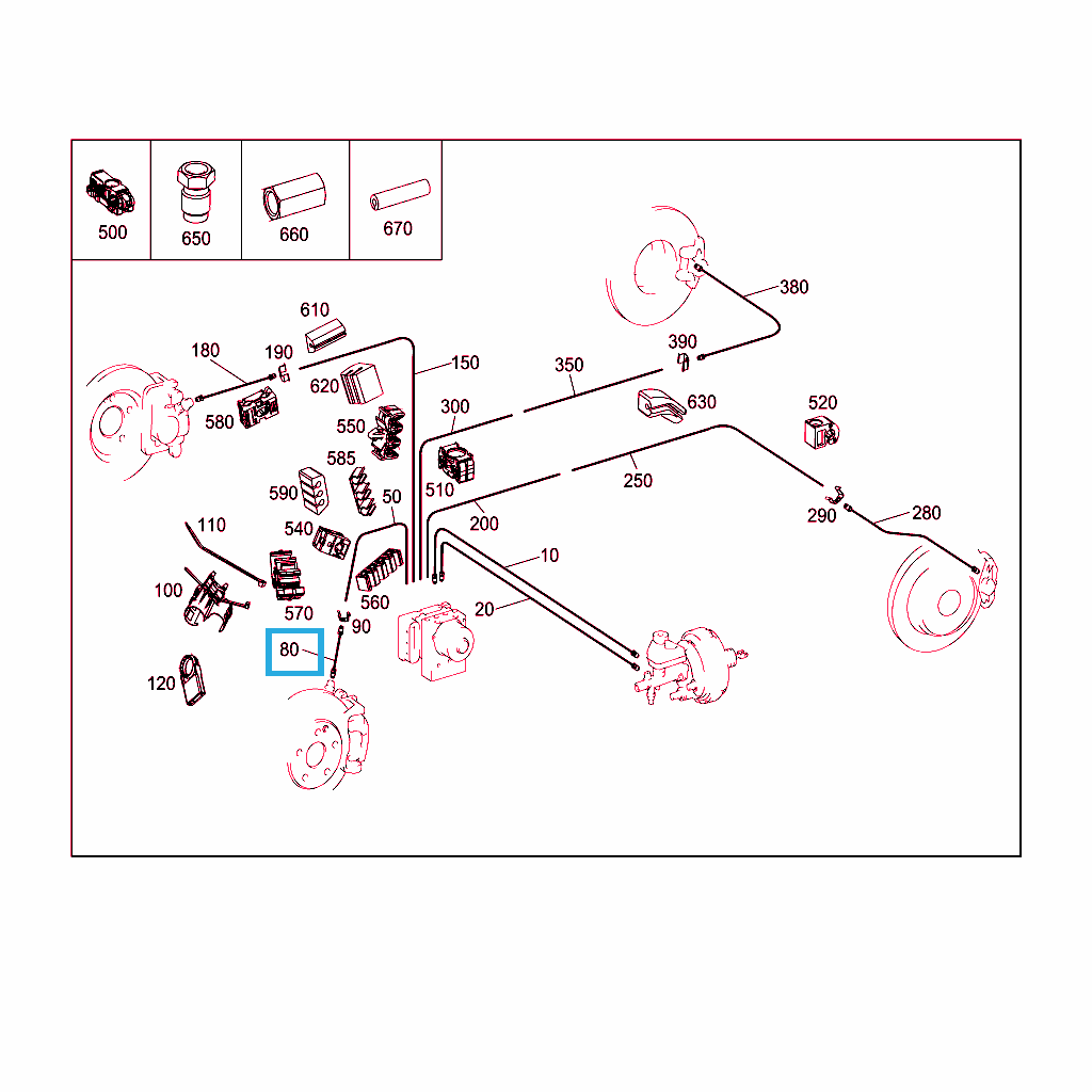 Трубки и шланги Мерседес S-klasse AMG W222, C217