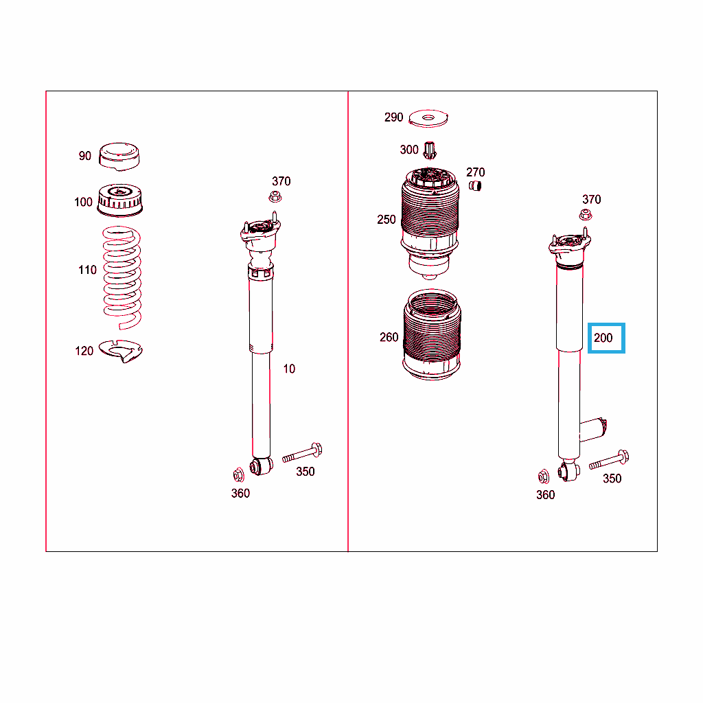 Амортизаторы Мерседес E-klasse AMG W212, S212