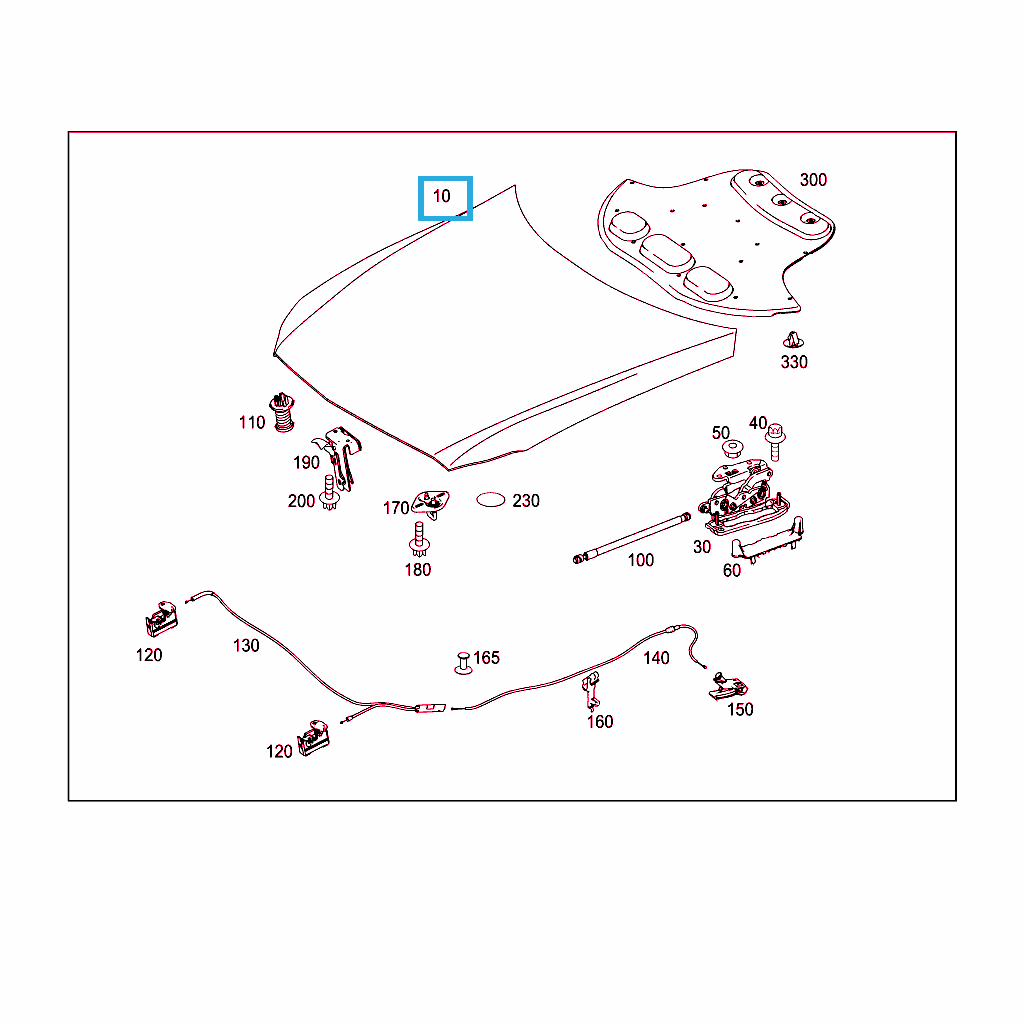 Капот Мерседес CLS-klasse