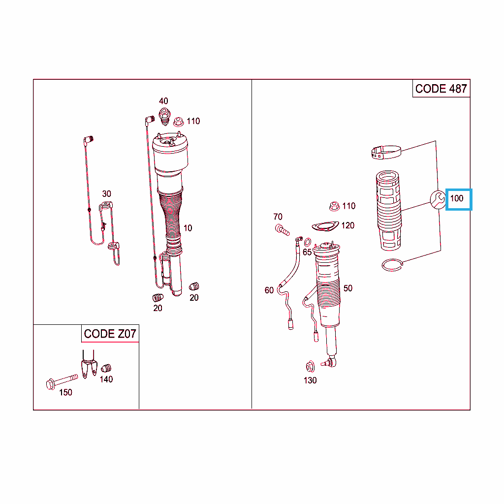 Пыльники Мерседес CL-klasse