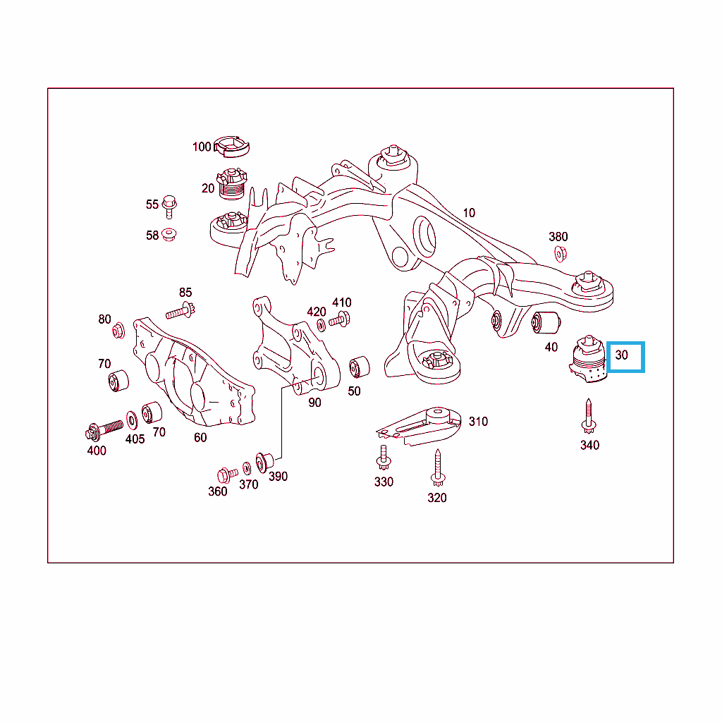 Запчасти подвески Мерседес S-klasse W221