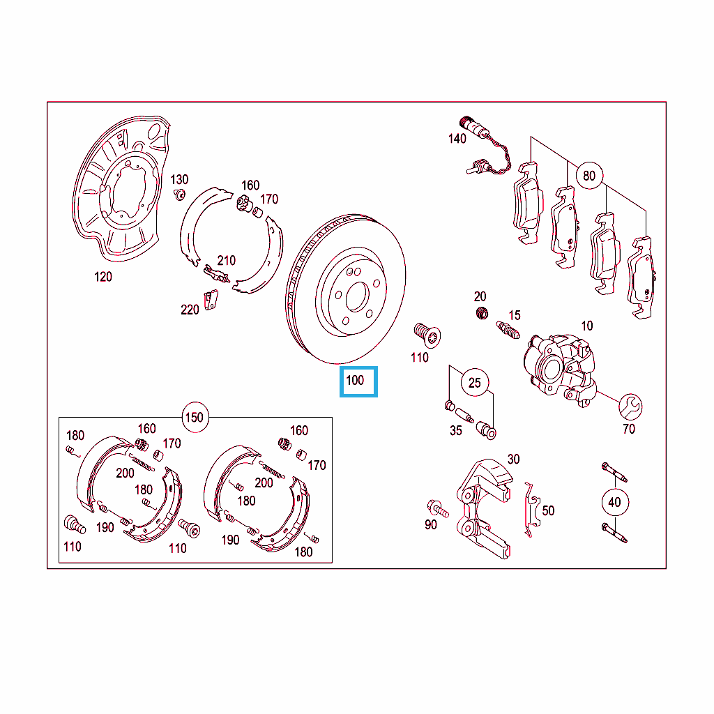 Тормозные диски Мерседес S-klasse AMG