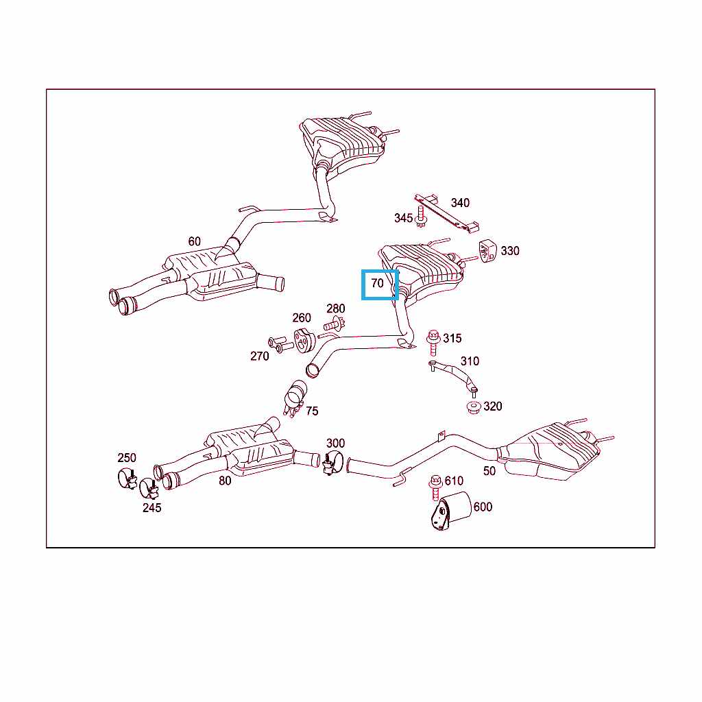 Глушители Мерседес S-klasse