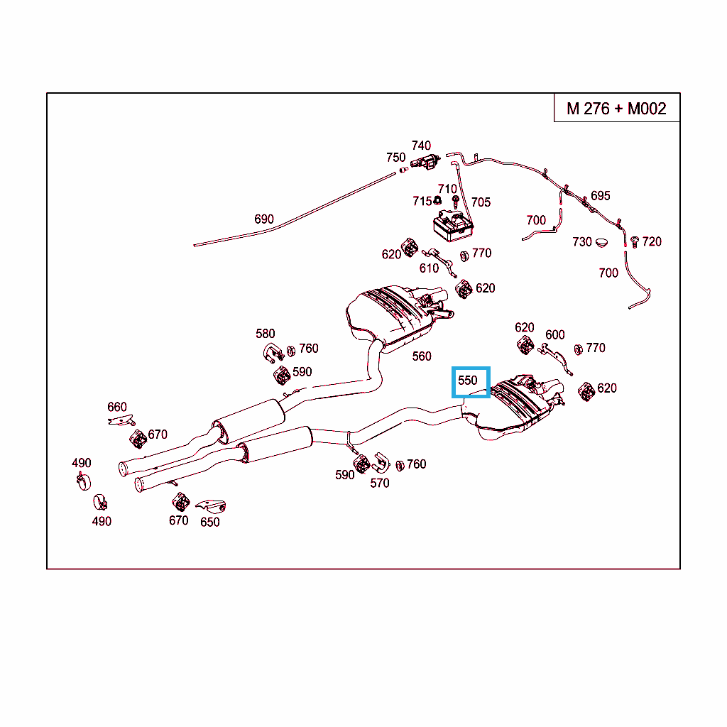 Глушители Мерседес S-klasse Maybach