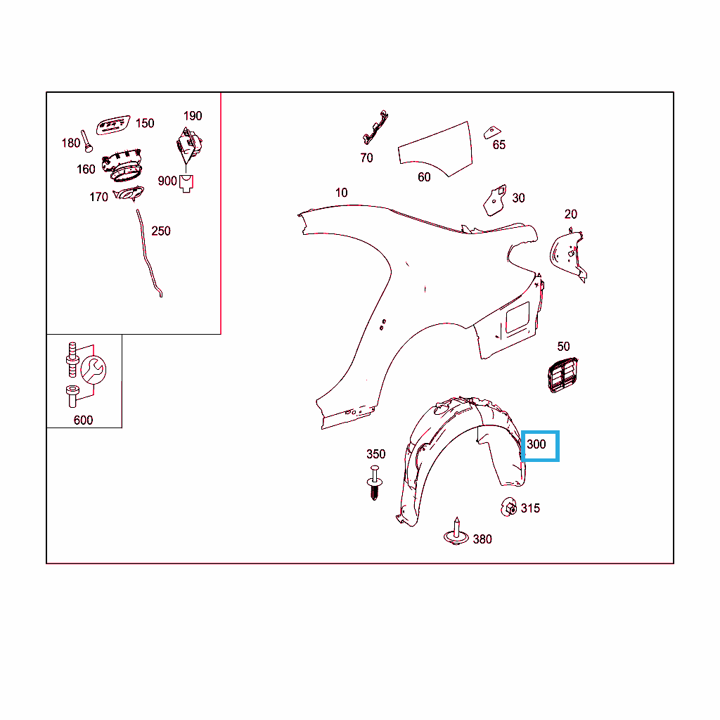 Подкрылки Мерседес S-klasse AMG