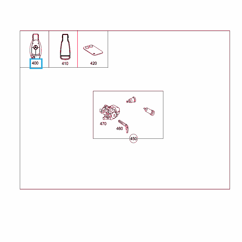 Ключи зажигания Мерседес